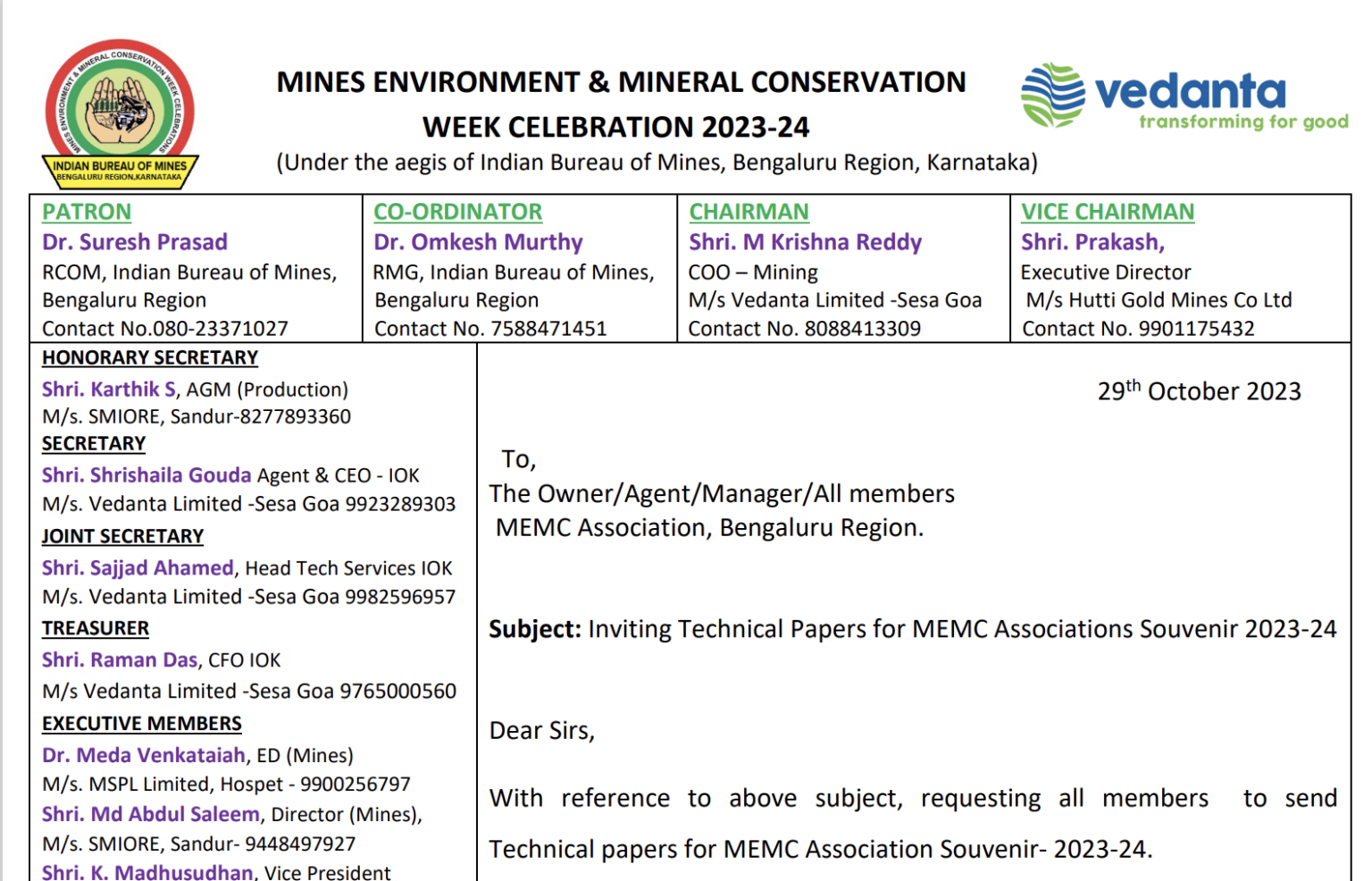 News & Publications – MEMC – Mines Environment & Mineral Conservation